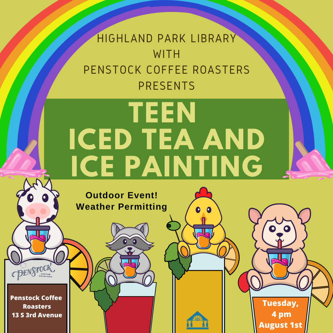 Teen Iced Tea and Ice Painting - Highland Park Public Library